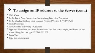 Configure Server Function week3 in G12 Computer Systems Servicing | PPTX