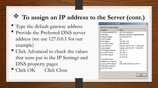 Configure Server Function week3 in G12 Computer Systems Servicing | PPTX