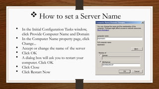 Configure Server Function week3 in G12 Computer Systems Servicing | PPTX