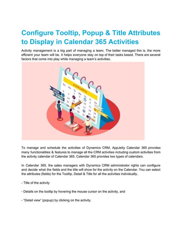 Configure tooltip, popup & title attributes to display in calendar 365 ...