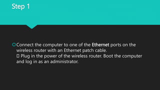 Lesson on how to Configure Wireless Router.pptx