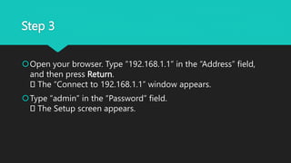 Lesson on how to Configure Wireless Router.pptx