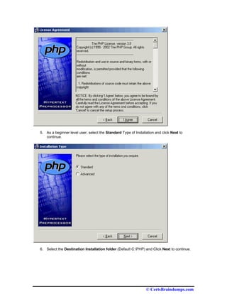 Configuring and Testing PHP Support in Microsoft Windows 2000 ... | PDF