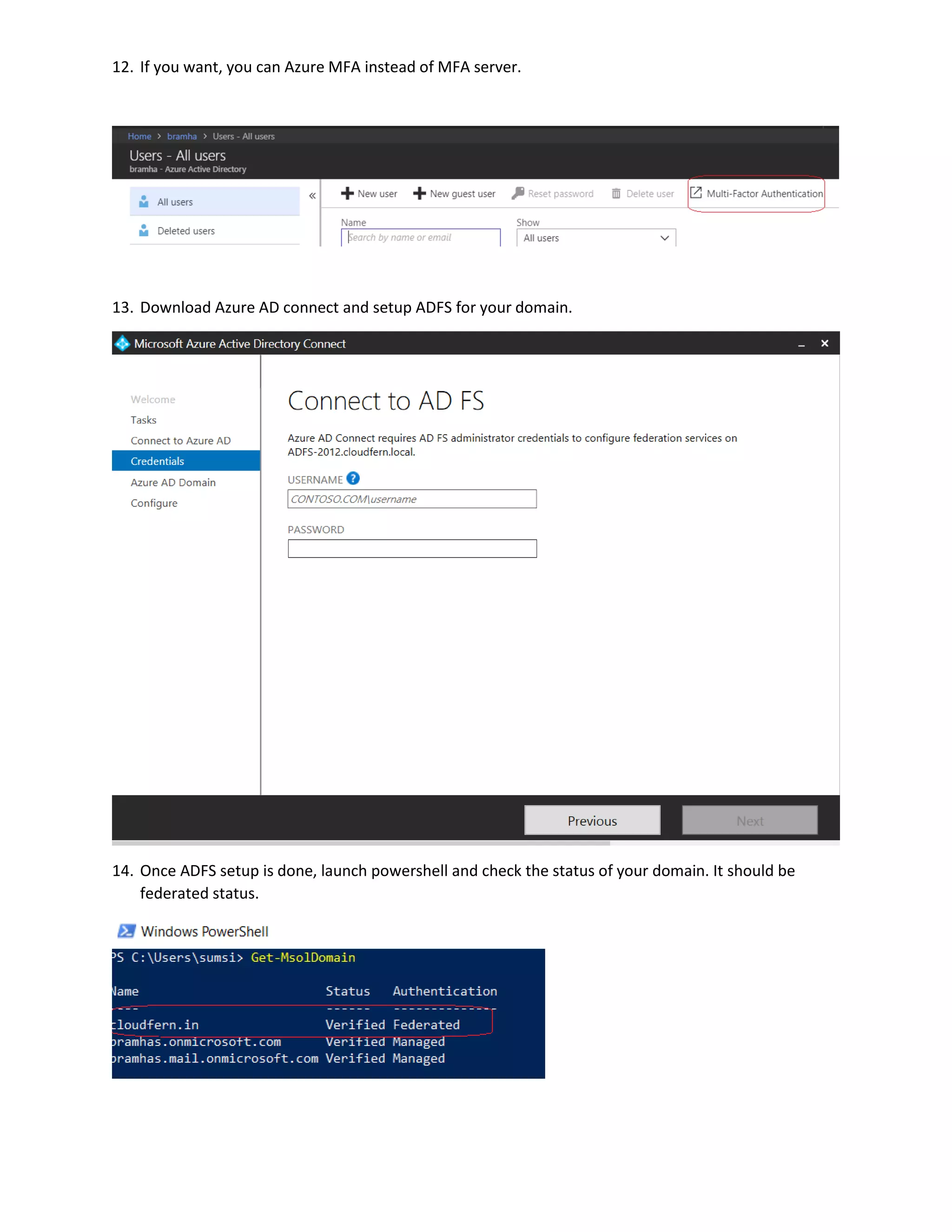 Integrating Visual Studio Team Services with Active Directory Federation Services & MFA Server | PDF