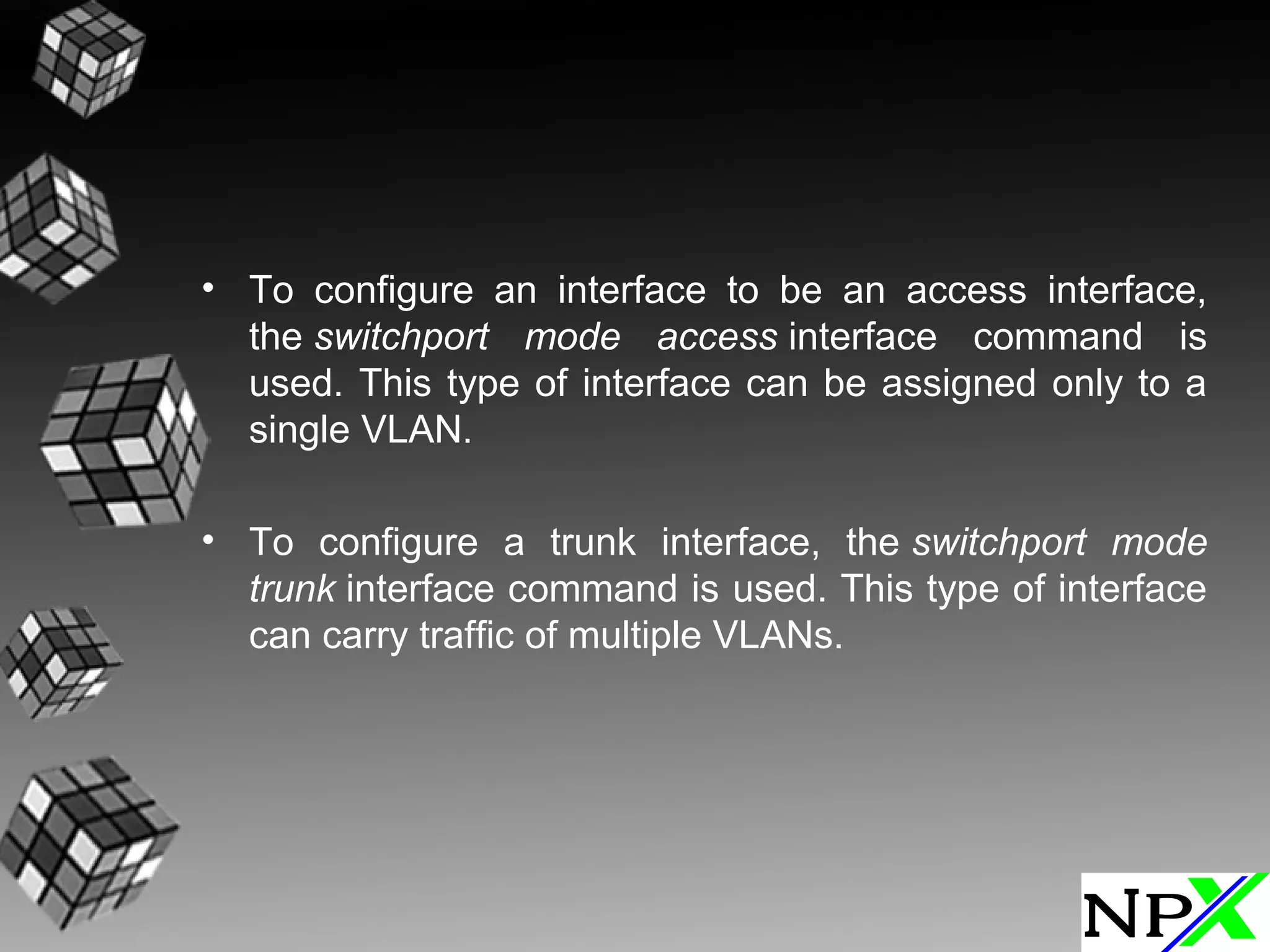 Configuring Access And Trunk Ports Ppt Computer Networking Computing