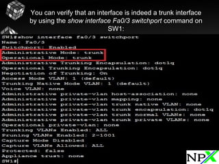Configuring Access & Trunk Ports | PPT | Computer Networking | Computing