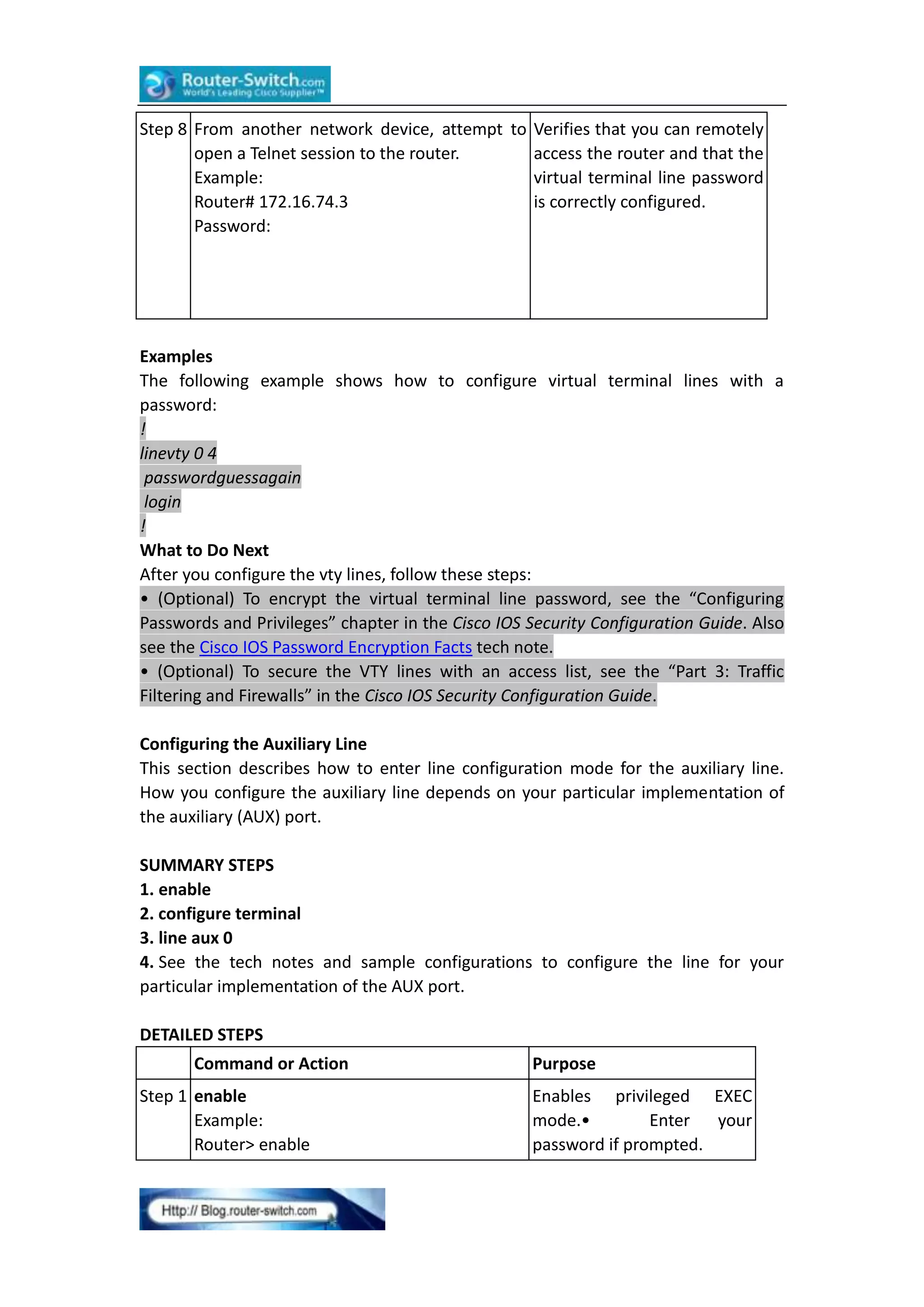 Configuring a cisco 2901 router | DOCX