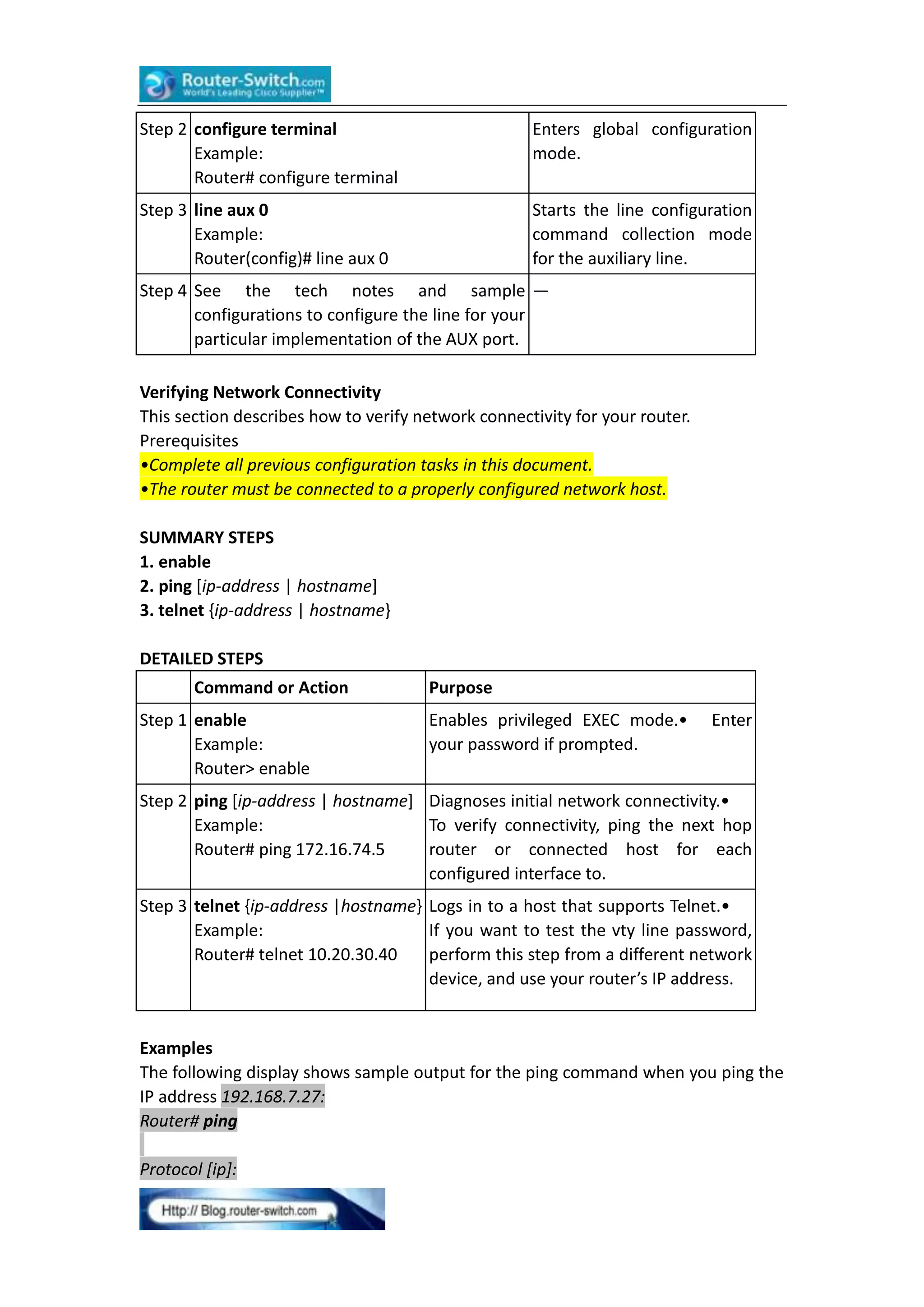 Configuring a cisco 2901 router | DOCX