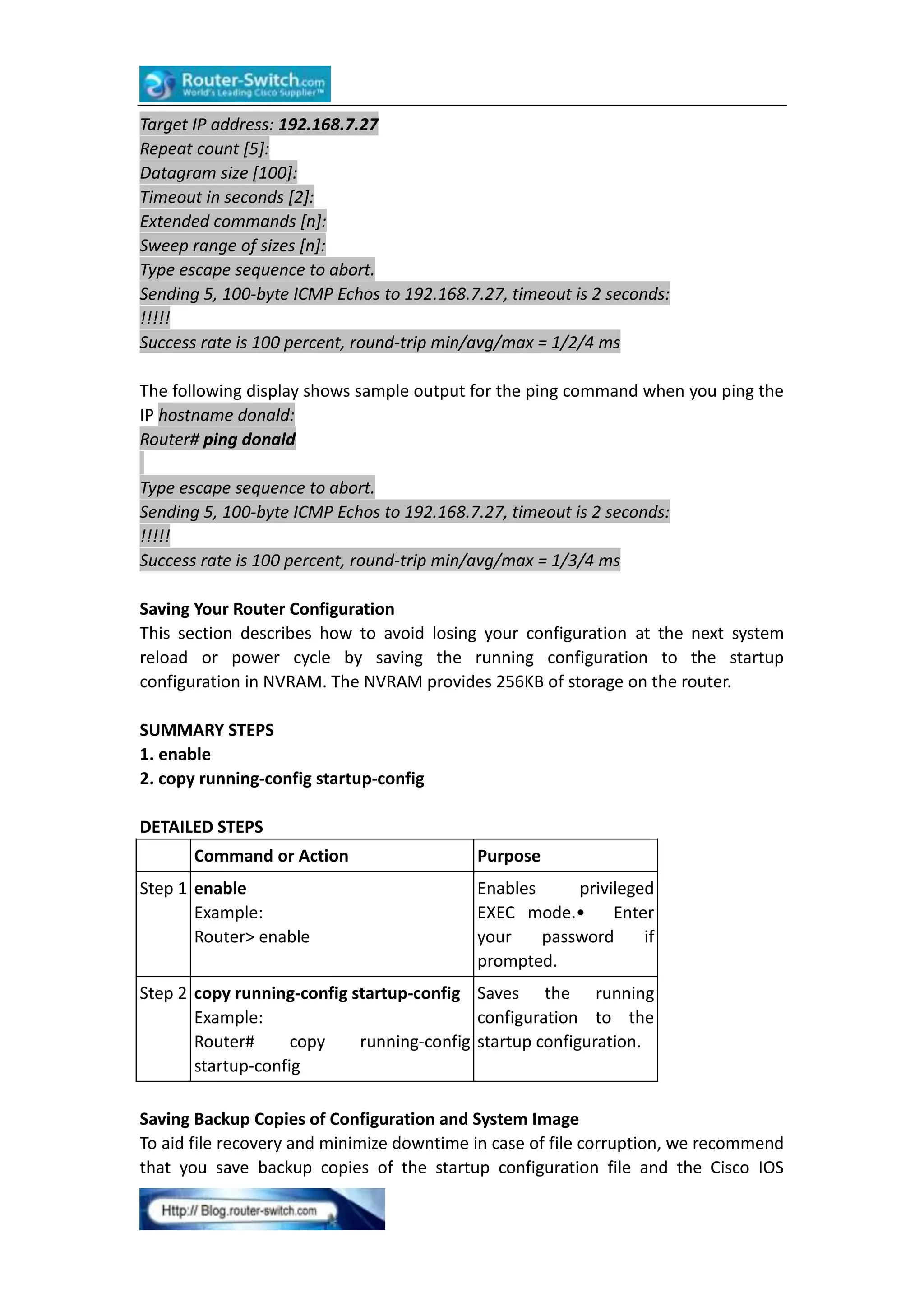 Configuring a cisco 2901 router | DOCX