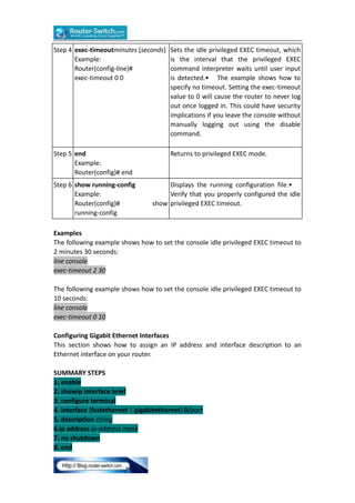 Configuring a cisco 2901 router | DOCX | Operating Systems | Computer ...