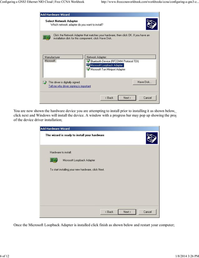 Configuring a gns3 ethernet nio cloud free ccna workbook | PDF | Cloud Computing | Internet