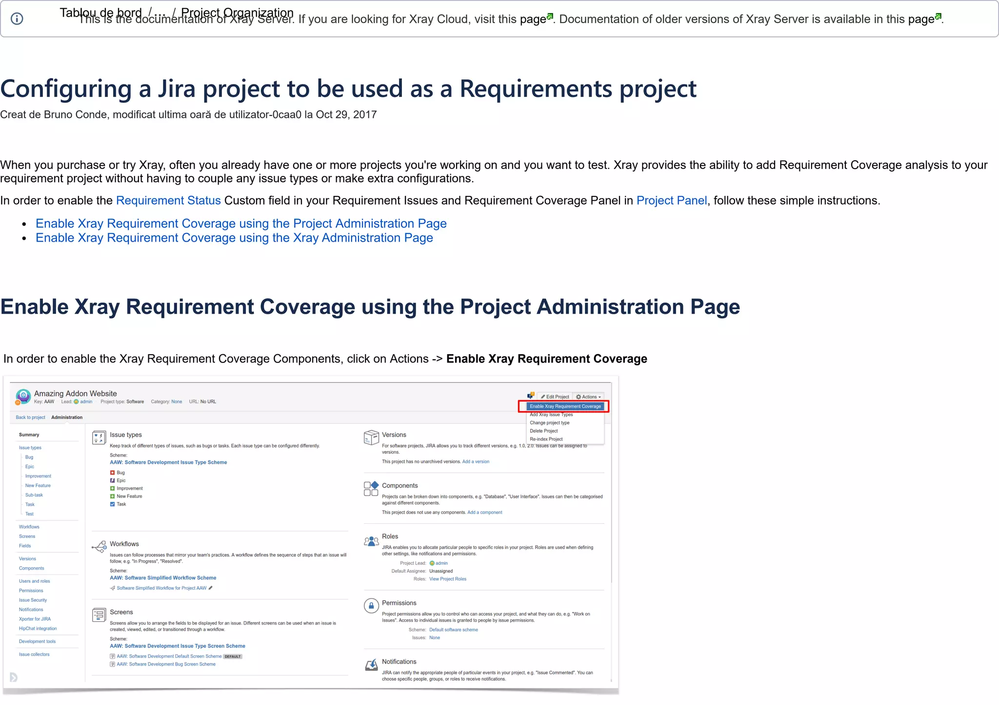 Configuring A Jira Project To Be Used As A Requirements Project Xray Latest Documentation