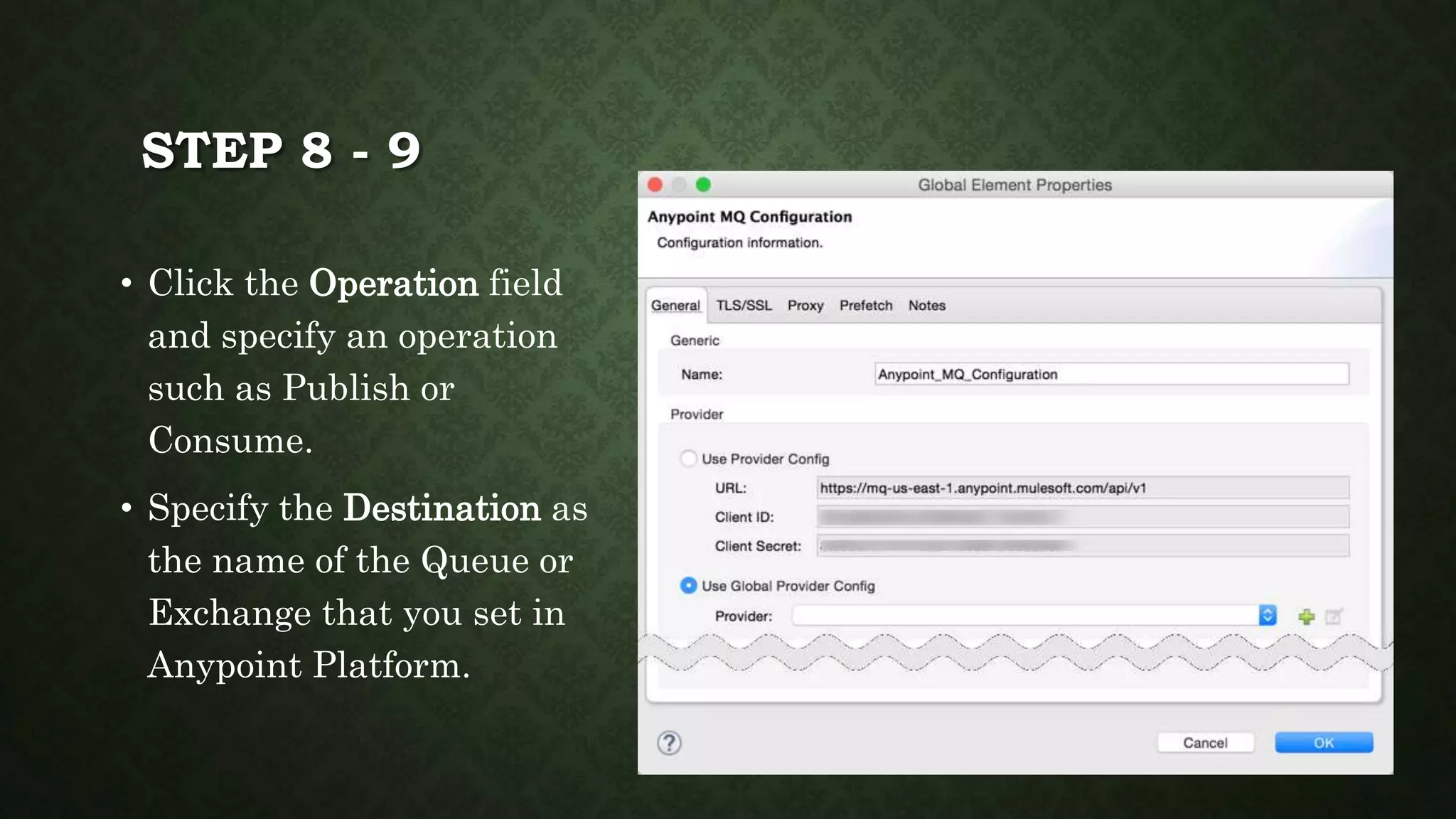 Configuring Anypoint Studio MQ connector | PPTX | Cloud Computing | Internet