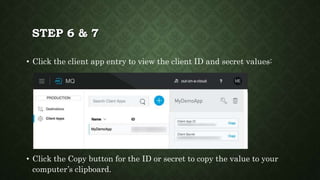 Configuring Anypoint Studio MQ connector | PPTX | Cloud Computing | Internet