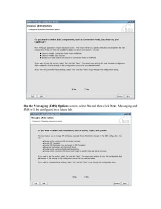 Configuring a web logic domain and server | DOC