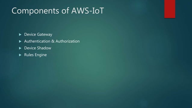 Configuring AWS with IoT | PPT