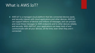 Configuring AWS with IoT | PPT