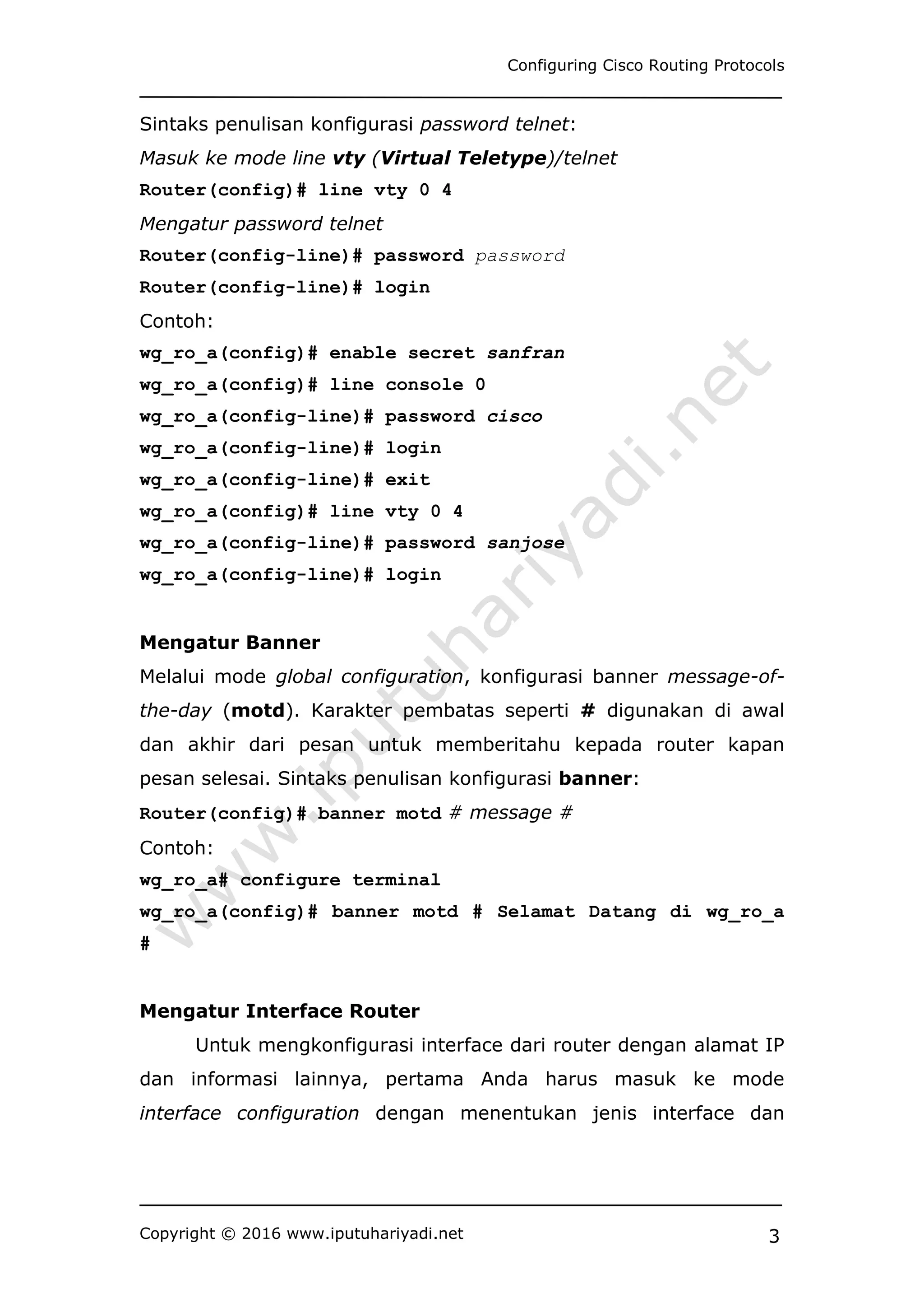 Configuring Cisco Routing Protocols | PDF