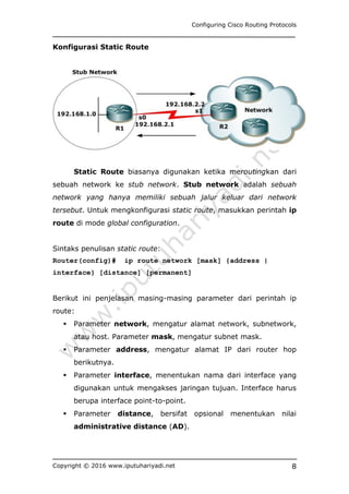 Configuring Cisco Routing Protocols | PDF