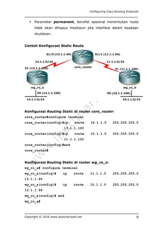 Configuring Cisco Routing Protocols | PDF