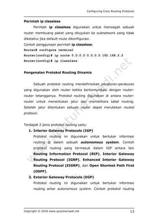 Configuring Cisco Routing Protocols | PDF