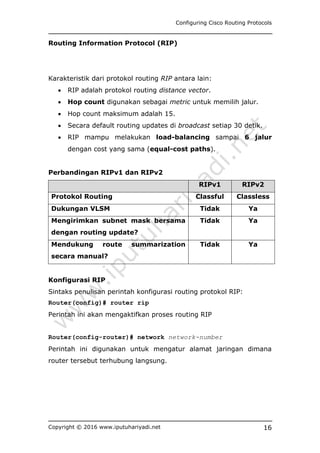 Configuring Cisco Routing Protocols | PDF