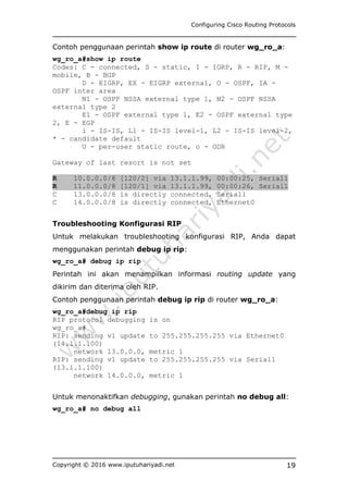 Configuring Cisco Routing Protocols | PDF