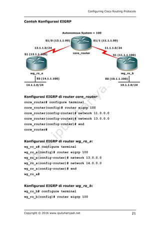 Configuring Cisco Routing Protocols | PDF