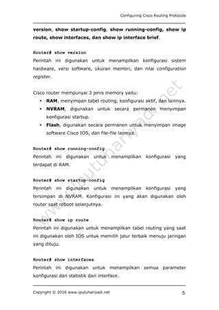 Configuring Cisco Routing Protocols | PDF