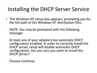 Configuring Dhcp Server, Scopes & Superscopes | PPTX | Computer Networking | Computing