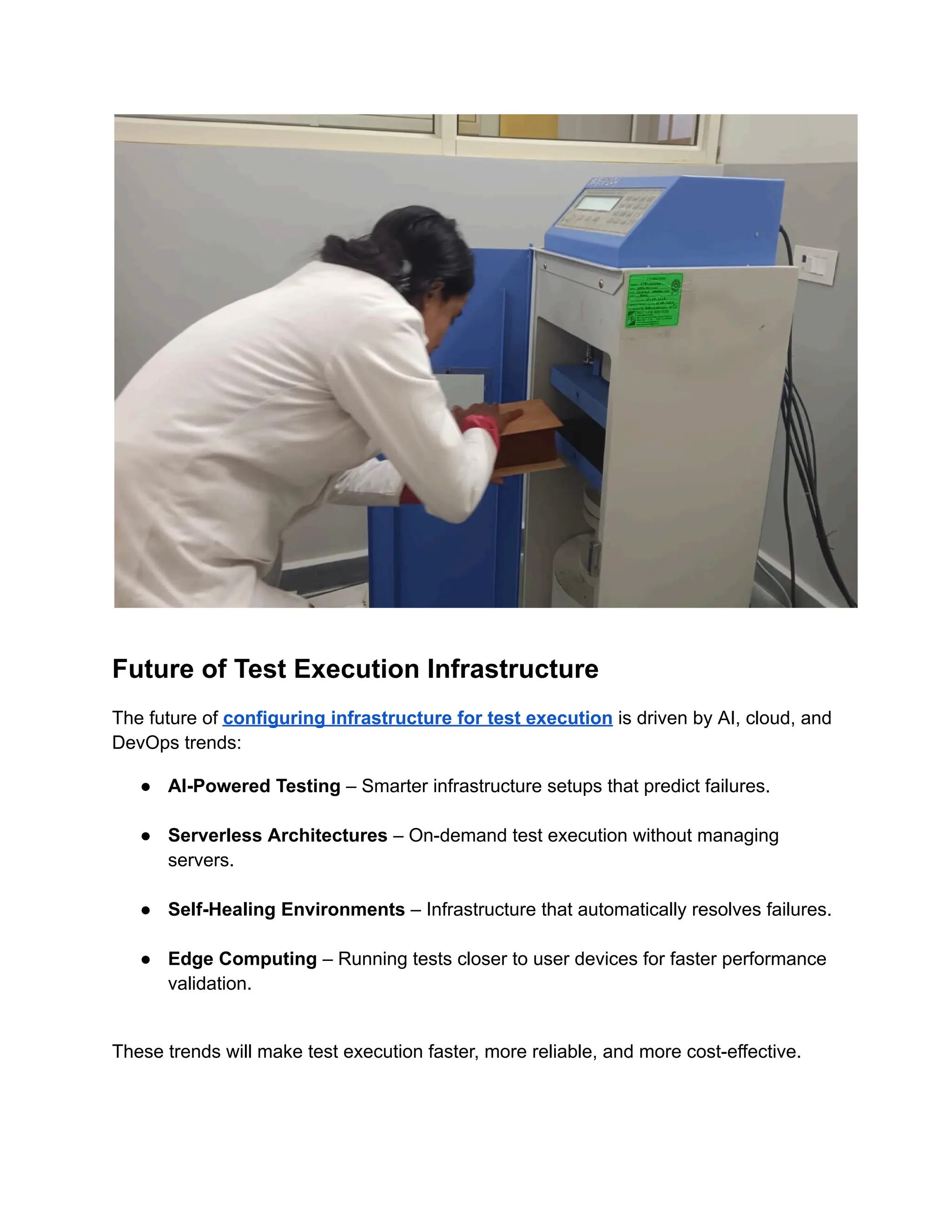 Configuring Infrastructure For Test Execution A Complete Guidepdf