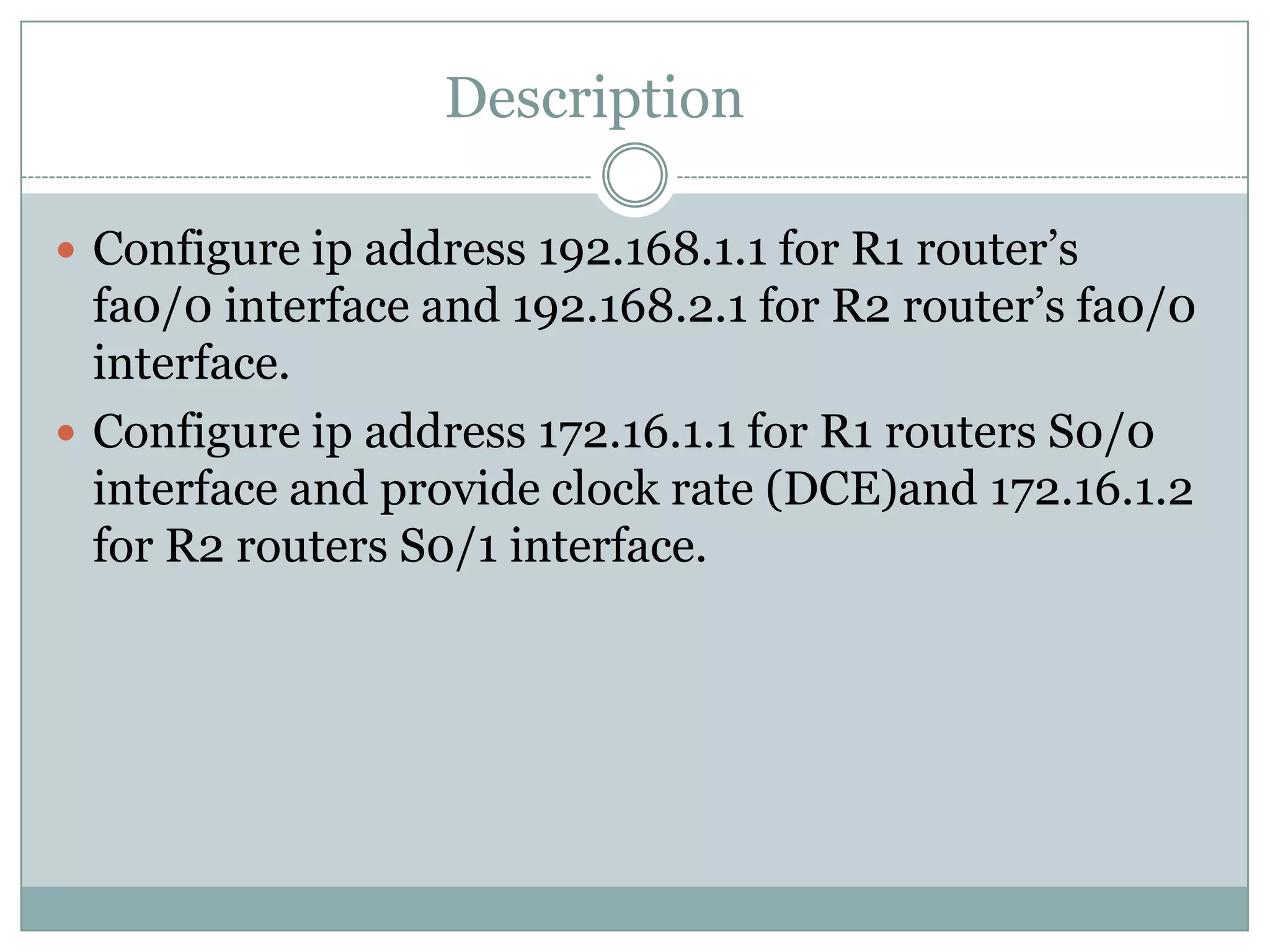 How to Configure ip address for router interfaces | PPTX