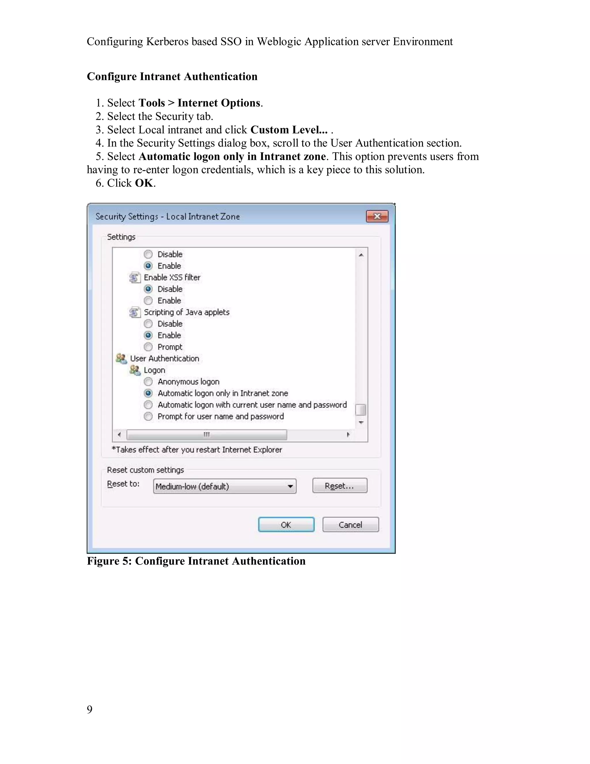Configuring Kerberos Based Sso In Weblogic Pdf Operating Systems Computer Software And