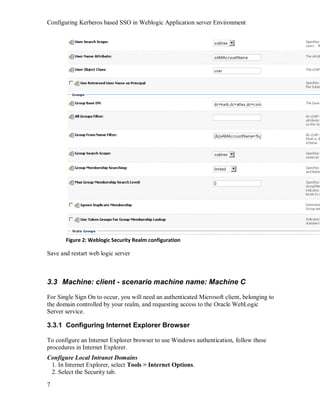 Configuring kerberos based sso in weblogic | PDF | Operating Systems | Computer Software and ...