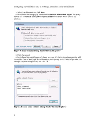 Configuring kerberos based sso in weblogic | PDF | Operating Systems | Computer Software and ...