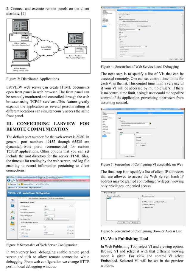 Configuring LIFA for remote communication using web architecture | PDF