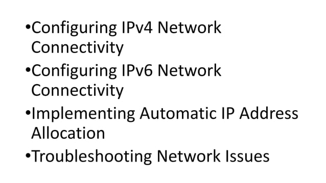CONFIGURING NETWORK CONNECTIVITY.pptx