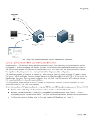 Configuring oracle enterprise manager cloud control 12 c for high availability | PDF