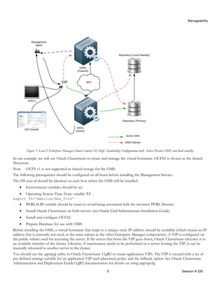 Configuring oracle enterprise manager cloud control 12 c for high availability | DOC