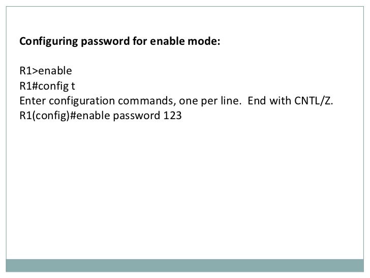 How To Configure Password Secret Password And Password Encryption For Cisco Router