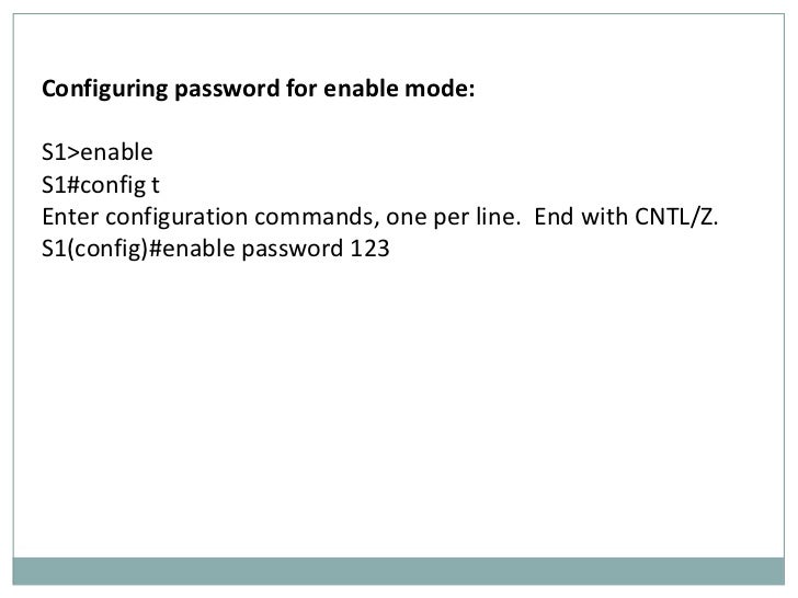 How To Configure Password Secret Password And Password Encryption For