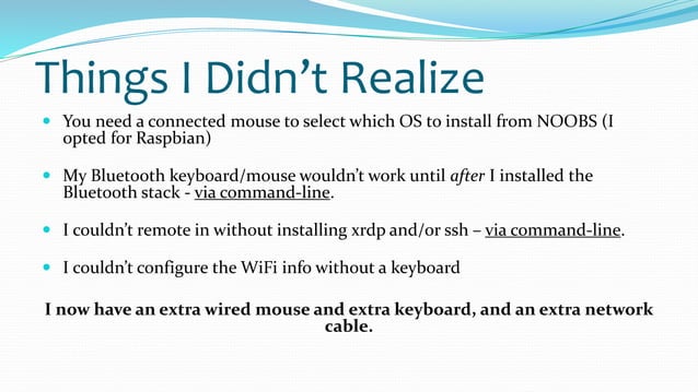 Configuring Raspberry Pi as a Dev Environment | PPT