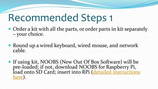 Configuring Raspberry Pi as a Dev Environment | PPT