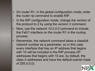 Configuring RIPv2 | PPTX