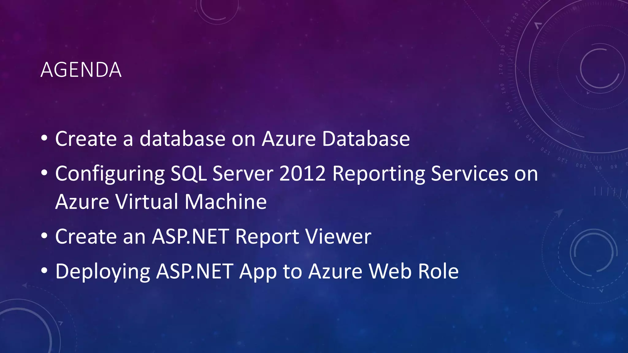Configuring Sql Server Reporting Services For Aspnet Running On Azure Web Role Ppt
