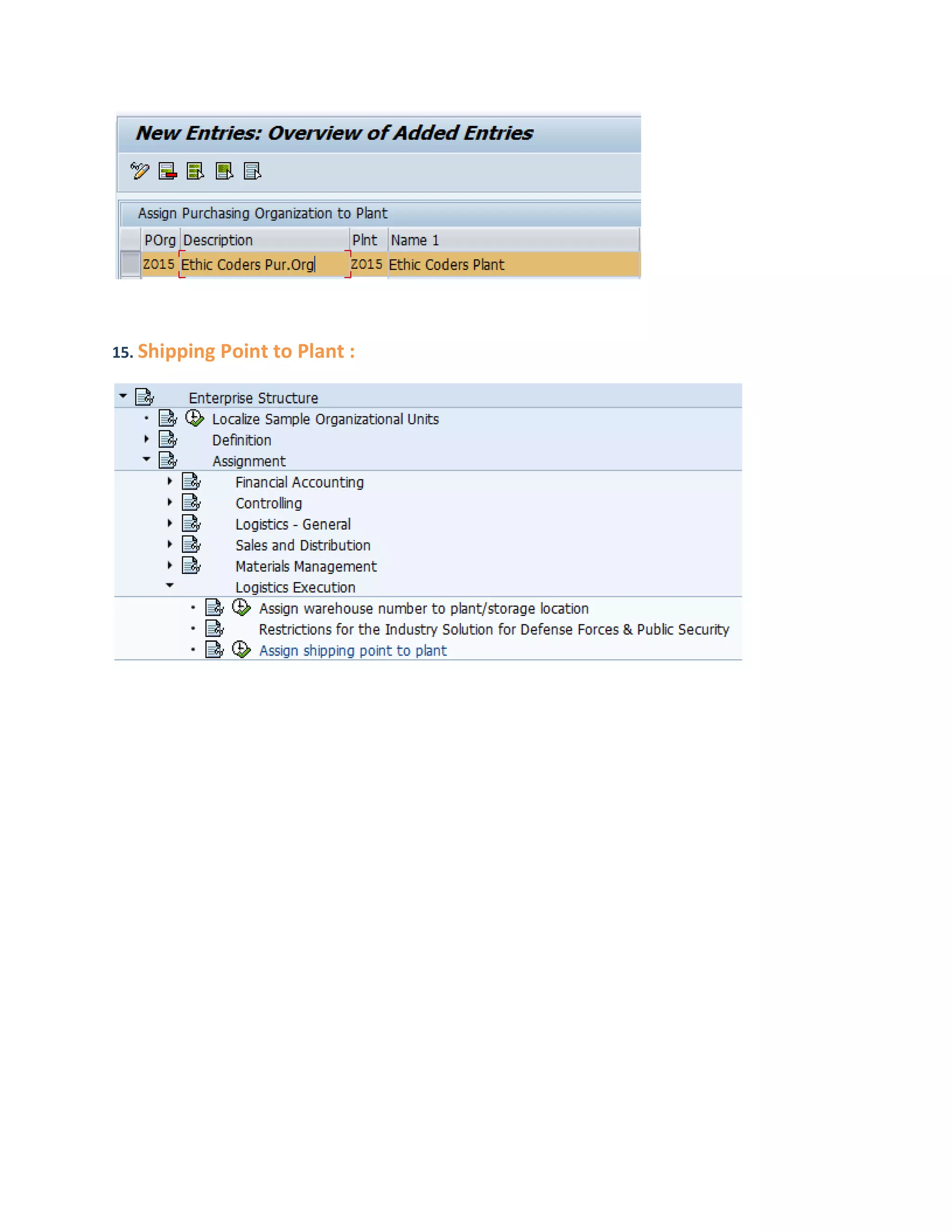Configuring SAP Organization Structure for SAP MM,SD,FI | PDF