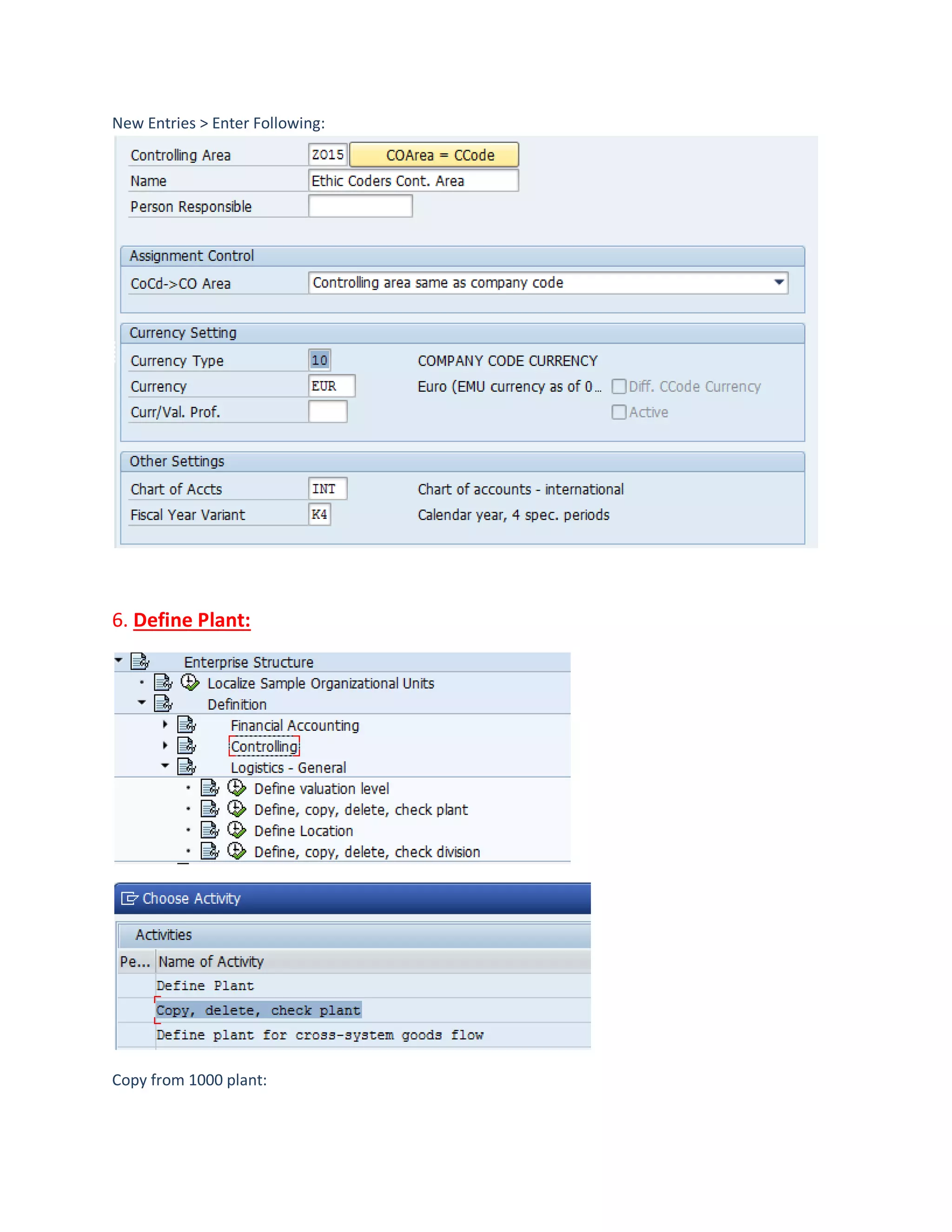 Configuring SAP Organization Structure for SAP MM,SD,FI | PDF