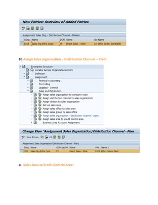 Configuring SAP Organization Structure for SAP MM,SD,FI | PDF
