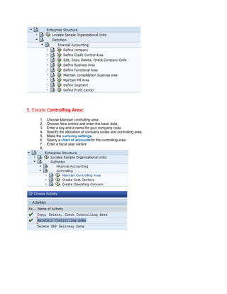 Configuring SAP Organization Structure for SAP MM,SD,FI | PDF