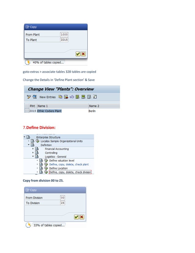 Configuring SAP Organization Structure for SAP MM,SD,FI | PDF